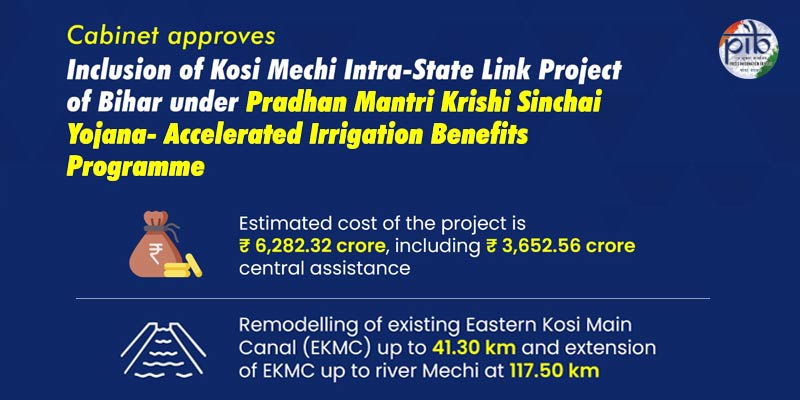 Cabinet okays inclusion of Bihar’s Kosi Mechi river link project under ...