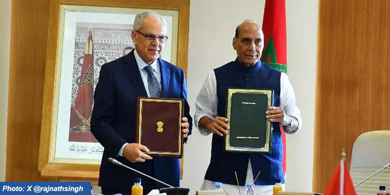 India, Morocco ink MoU to deepen defence ties | Rajnath Singh in ...