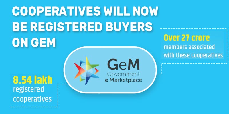 Govt allows procurement by cooperatives through GeM portal | GeM | MSME ...