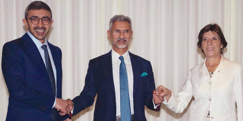 India, UAE and France hold first trilateral ministerial meeting | Jaishankar | France | UAE ...