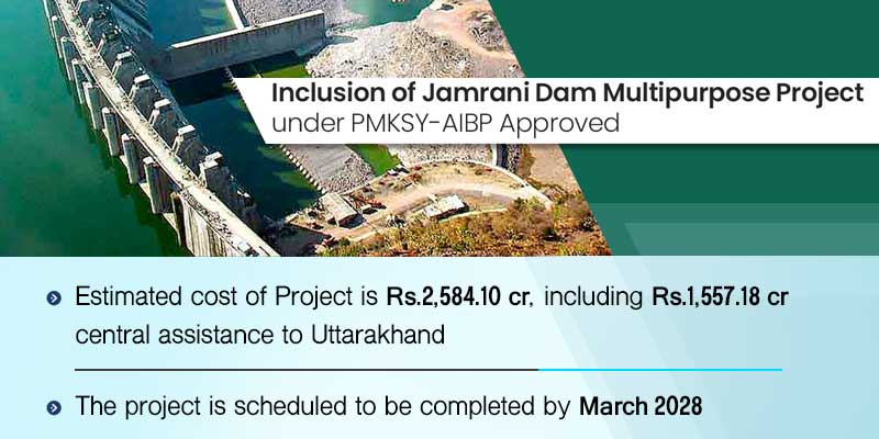 Govt includes Jamrani Dam project under PMKSY-AIBP | Manorama Yearbook