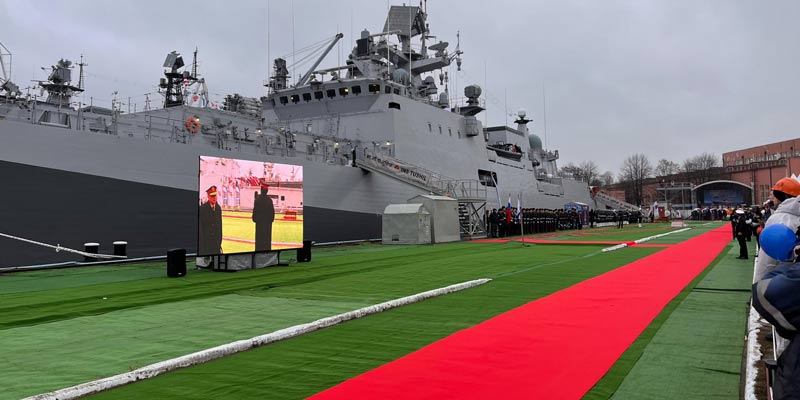 Indian Navy commissions Russia-made stealth frigate INS Tushil ...