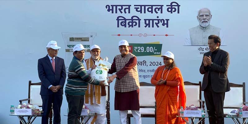 Govt launches sale of ‘Bharat Rice’ at Rs 29/kg