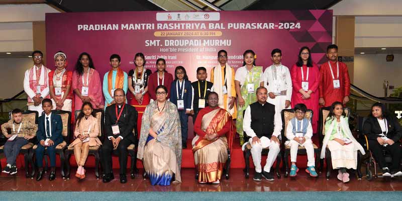 President Murmu confers Pradhan Mantri Rashtriya Bal Puraskar to 19 ...