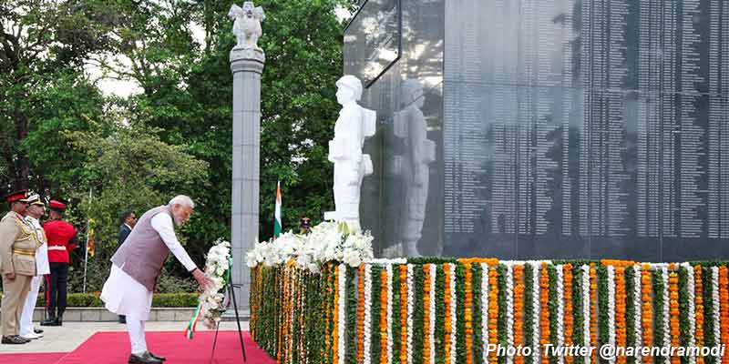 PM Modi pays tribute at IPKF in Colombo | Manorama Yearbook