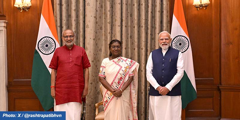 C.P. Radhakrishnan takes oath as 15th Vice President of India ...